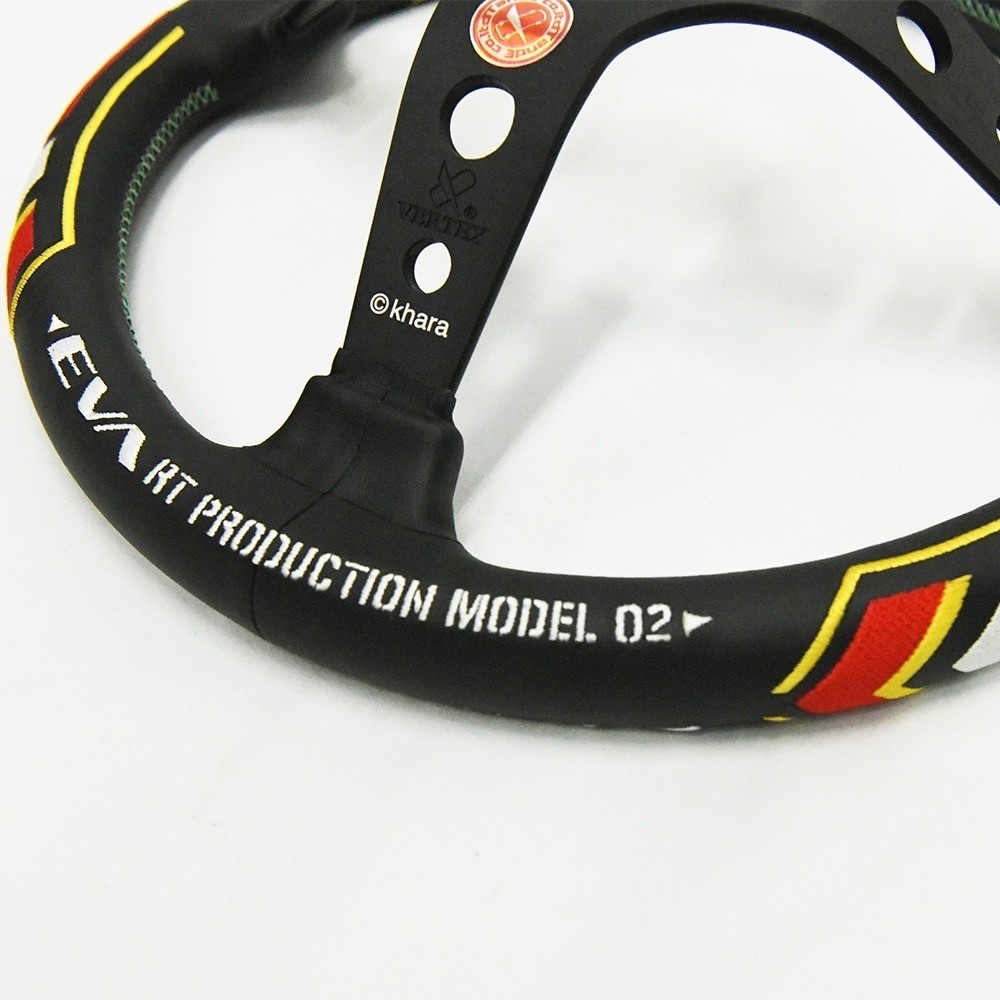 Vertex x Evangelion Racing Steering Wheel (Unit-02) - Vertex USA