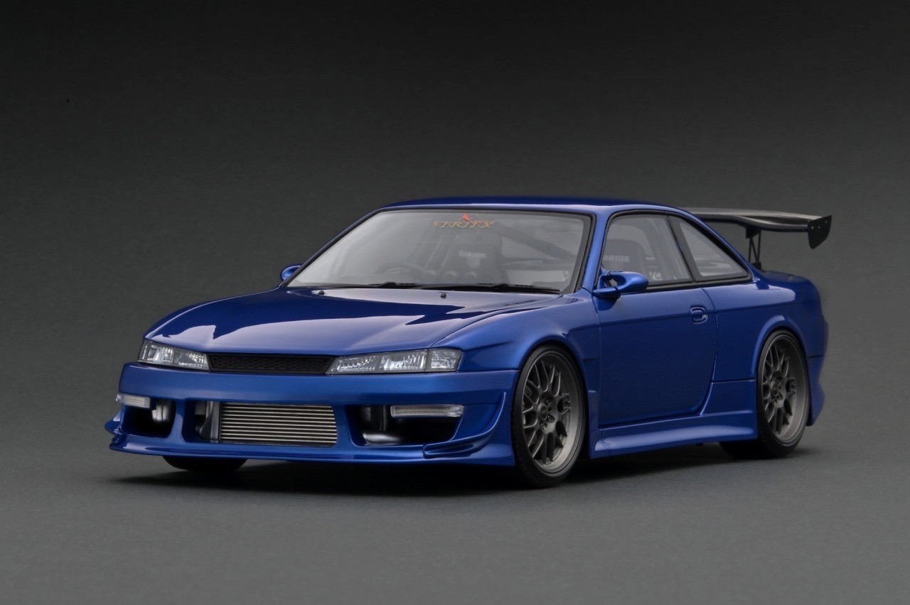 Ignition Model Vertex Ridge Nissan S14 1/18th Scale Car Model (Blue ...