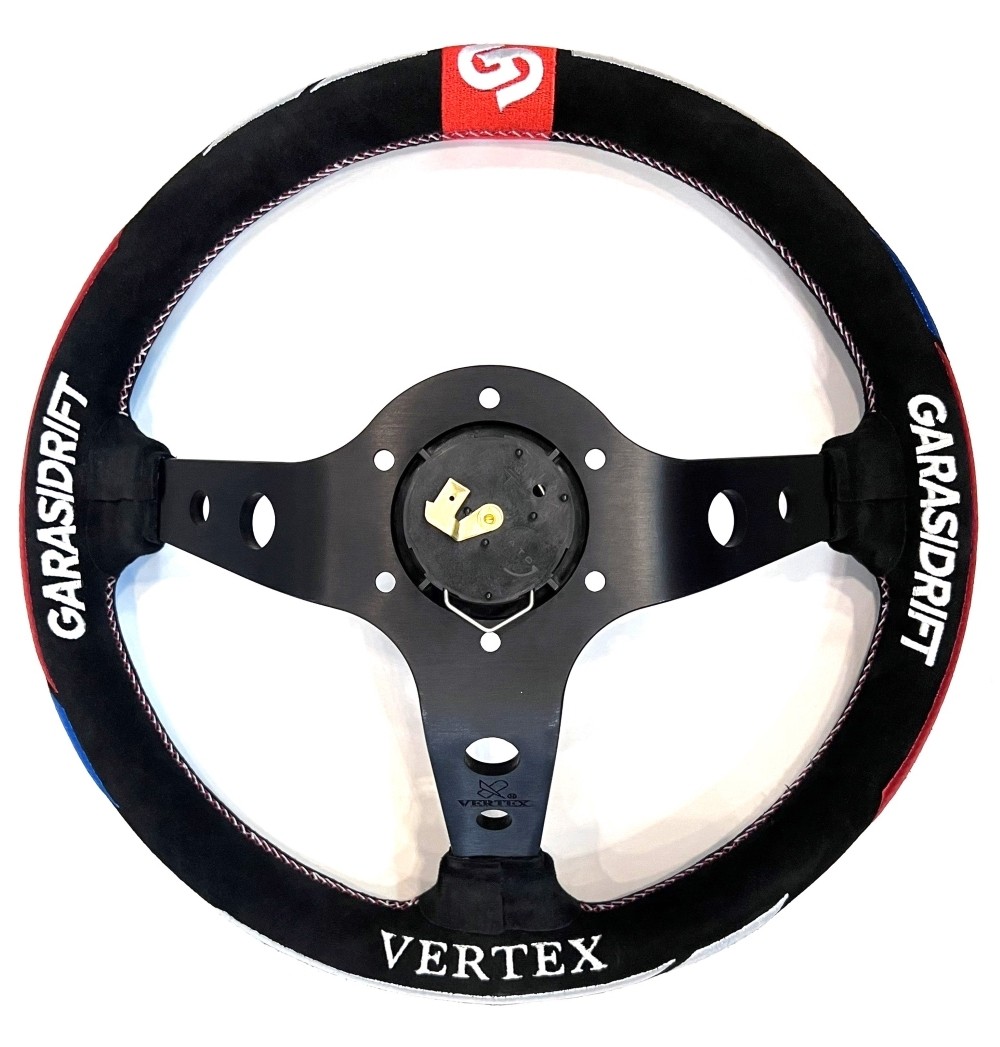 Vertex x Garasi Drift Collaboration Steering Wheel (Suede) - Vertex USA