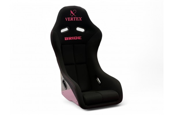 Vertex X Bride Zeta IV (Classic) Seat; Black with Funky Queen Pink Logo ...